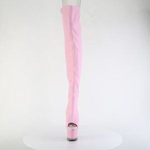 Shoes | Platform High Heel Lace Up Back Thigh High Boots | Poshmark